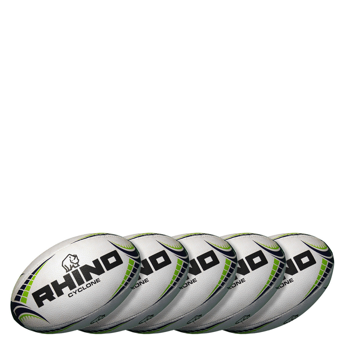 Rhino 5pc Cyclone Practice Ball Bundle – Durable & Affordable Rugby ...