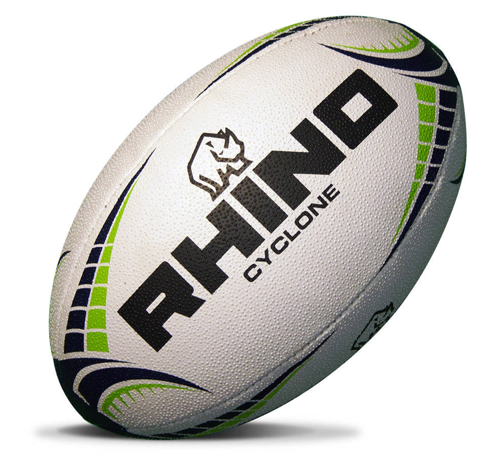 Rhino Cyclone Practice Rugby Ball - Durable and Affordable Training Ball