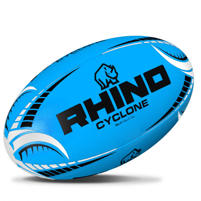 Rhino Fluorescent Cyclone Practice Rugby Ball - Durable, High ...