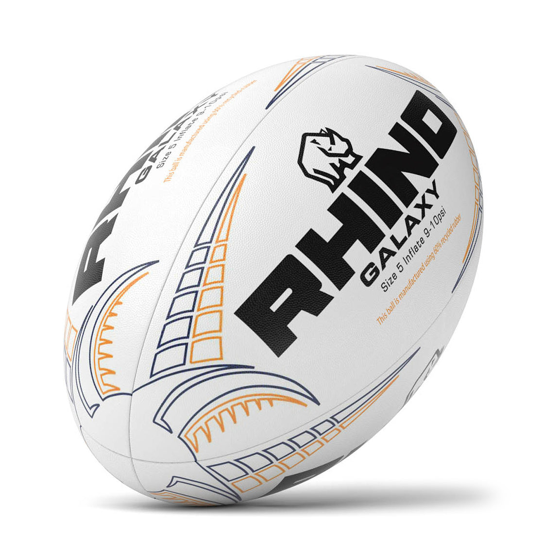 Rhino Galaxy Recycled Match Rugby Ball – Eco-Friendly, High-Performance ...